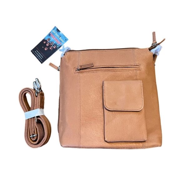 Gun Tote'n Mama | Bags | Gun Toten Mama Womens Tanbrown Leather Conceal ...